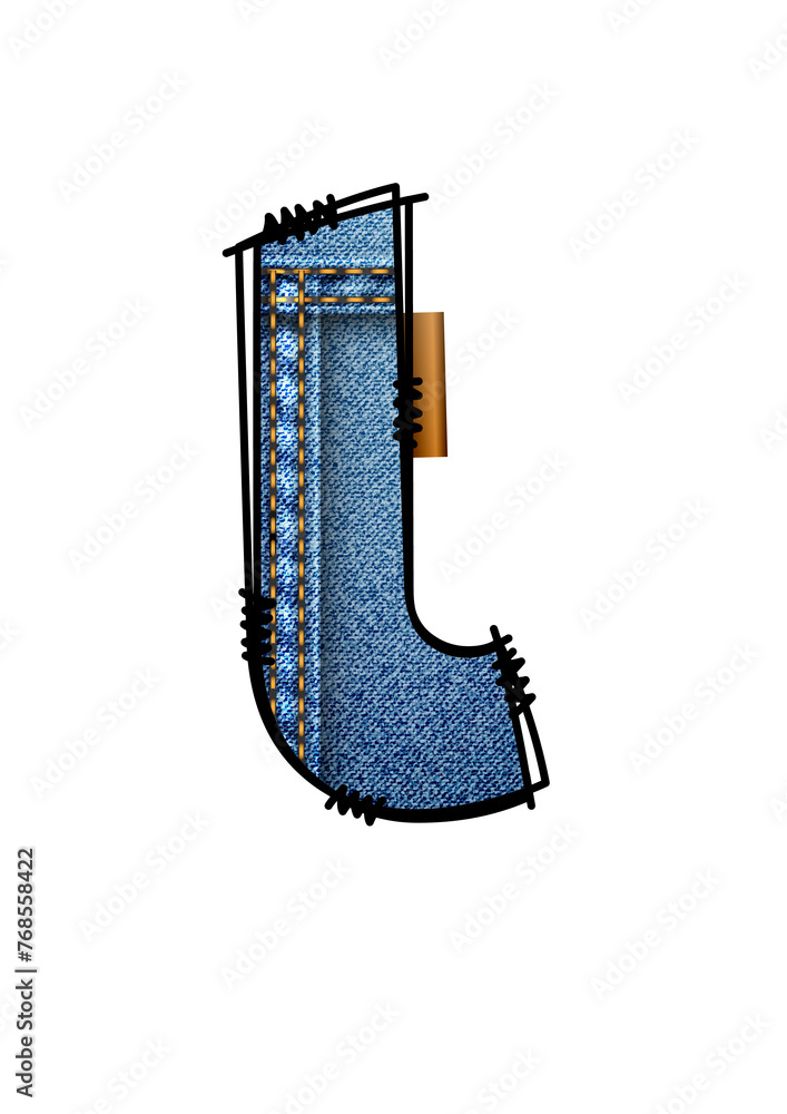 Doodle Alphabets, Blue Denim Alphabet, Denim Alphabet, Doodle Denim ...