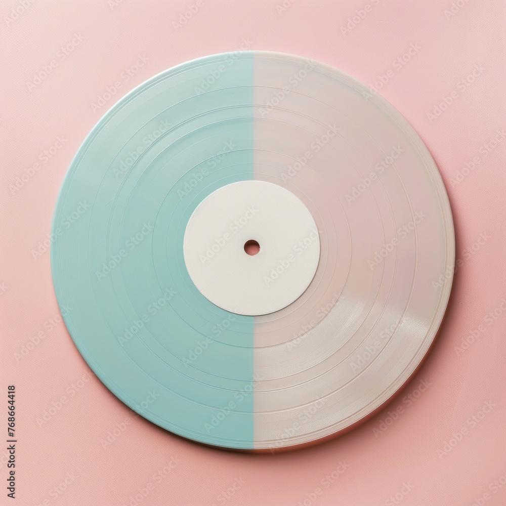 Vintage Vinyl disc isolated on pink background, old, classic, retro ...