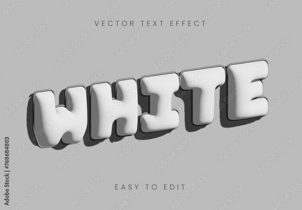White Text Effect Template Stock Template | Adobe Stock