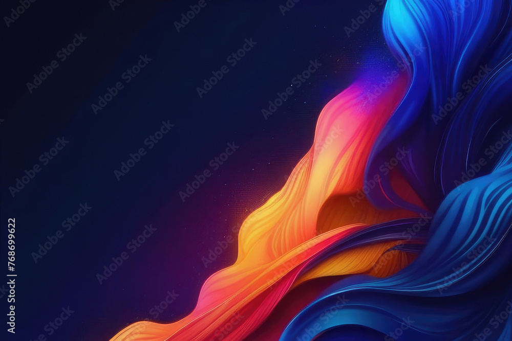 Abstract 3D liquid background, Abstract fluid 3d render holographic ...