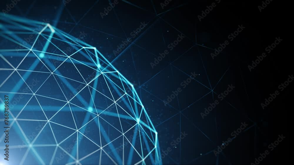 Vidéo Stock 3D Digital Earth Technology Background/ nimation of an ...