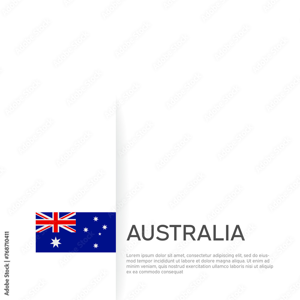 Australia flag background. State patriotic australian banner, cover ...