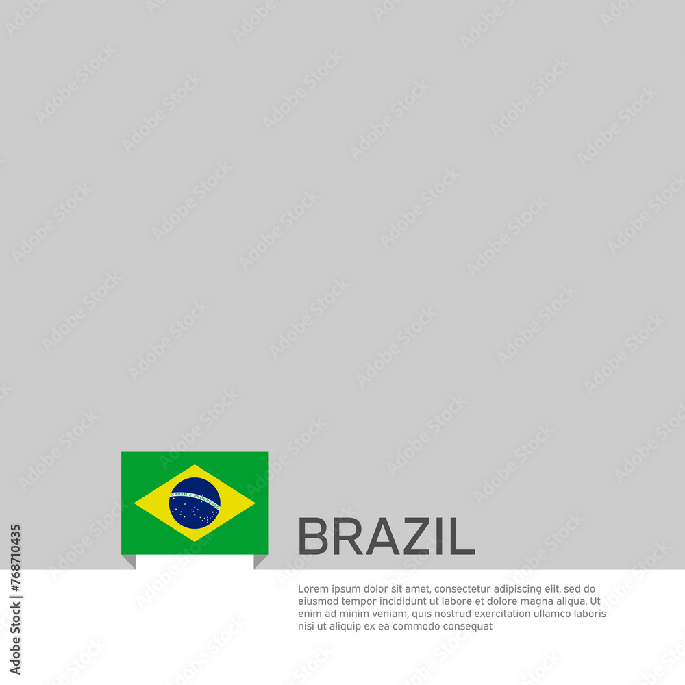 Brazil flag background. State patriotic brazilian banner, cover ...