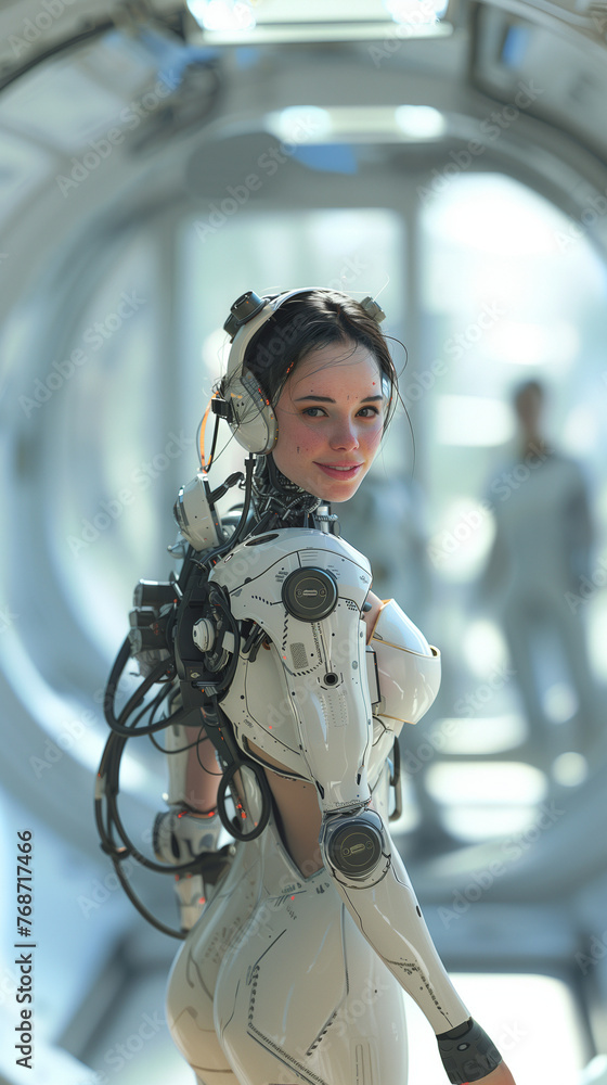 Humanoid Beauty Contest Great poses and photos of beautiful women Stock ...