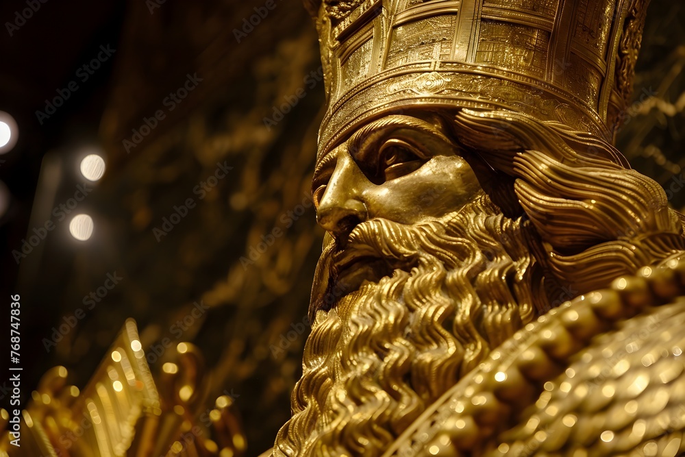 Magnificent Golden Statue of King Nebuchadnezzar's Dream from the ...