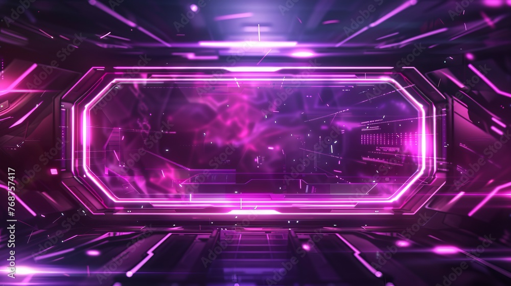 A modern-themed overlay for screen panels, crafted as a frame set ...