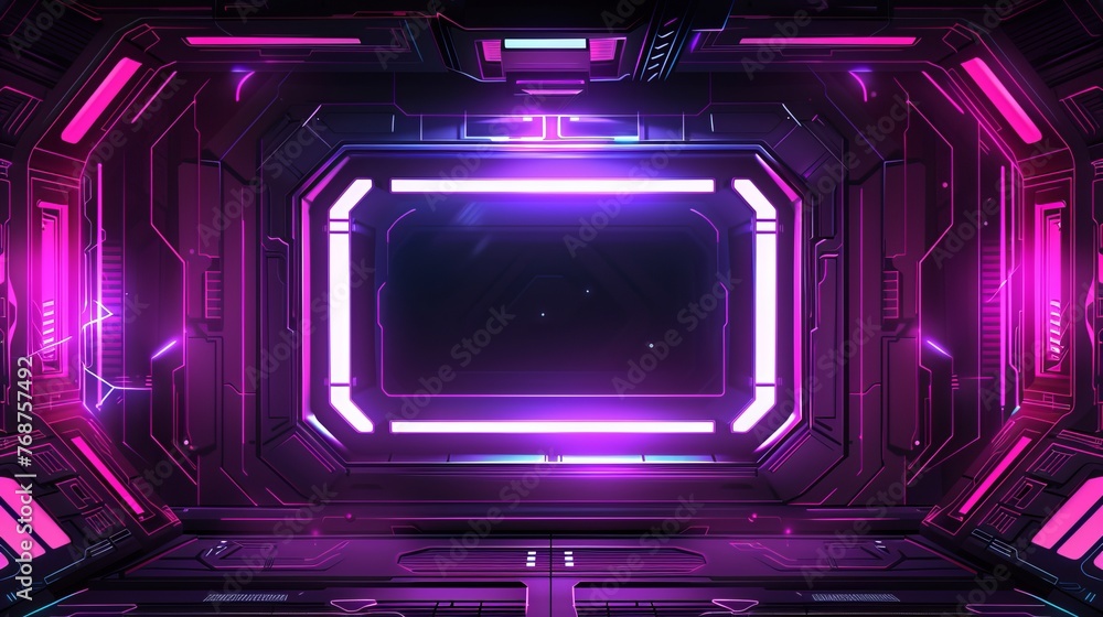 A modern-themed overlay for screen panels, crafted as a frame set ...