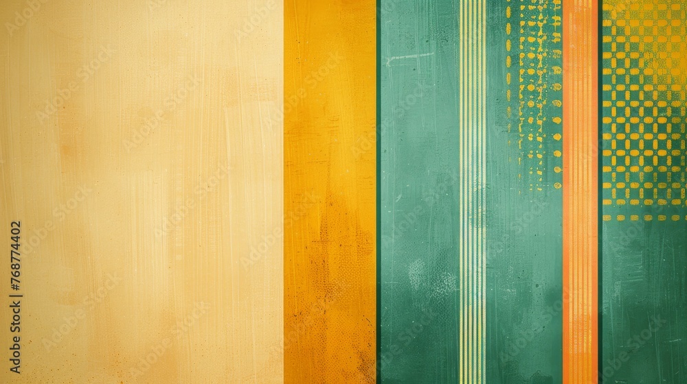 split background design with a retro-inspired color palette, featuring ...