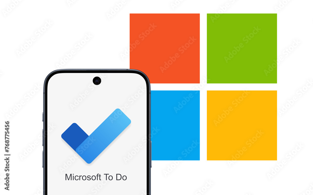 Microsoft To Do logo is displayed on a modern smartphone, Microsoft ...