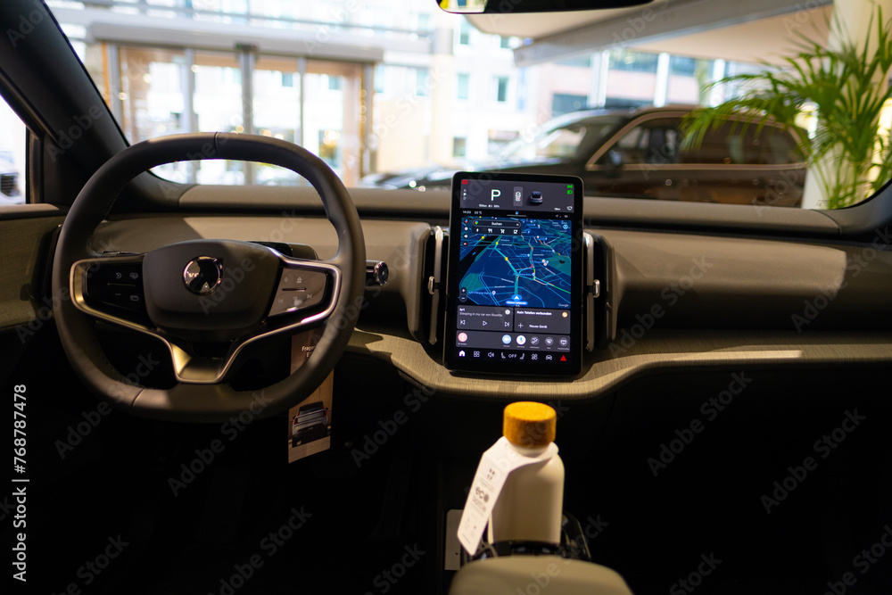 black steering wheel Volvo EX30 2024 Electric Car, Automotive ...