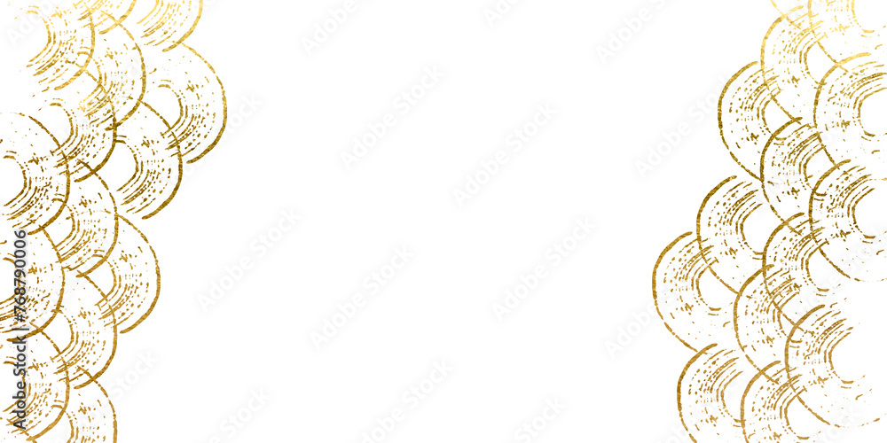 Stardust Gold Foil Frame. Gold brush stroke. Sparkling golden ring ...