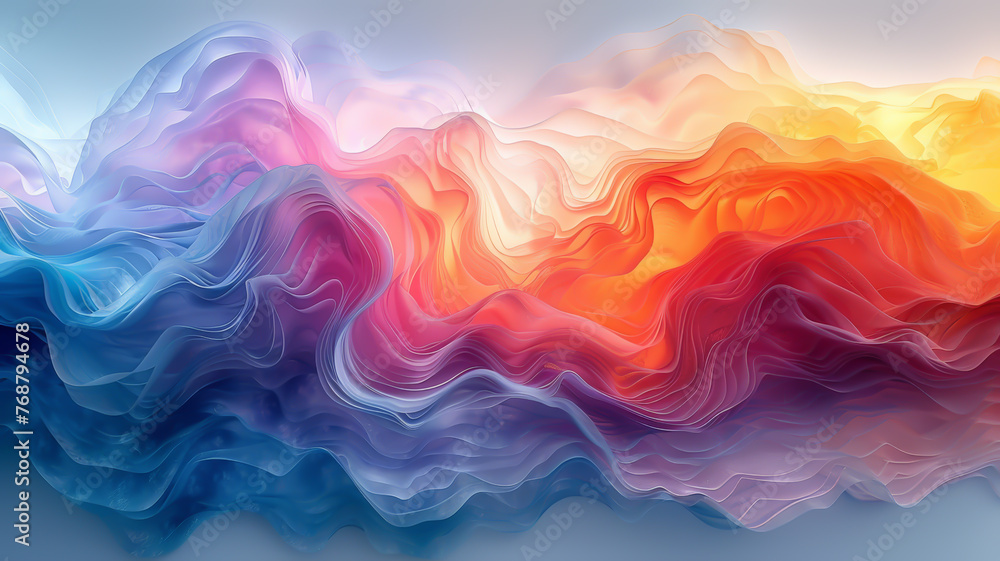 An abstract representation of emotions as a storm, with feelings ...