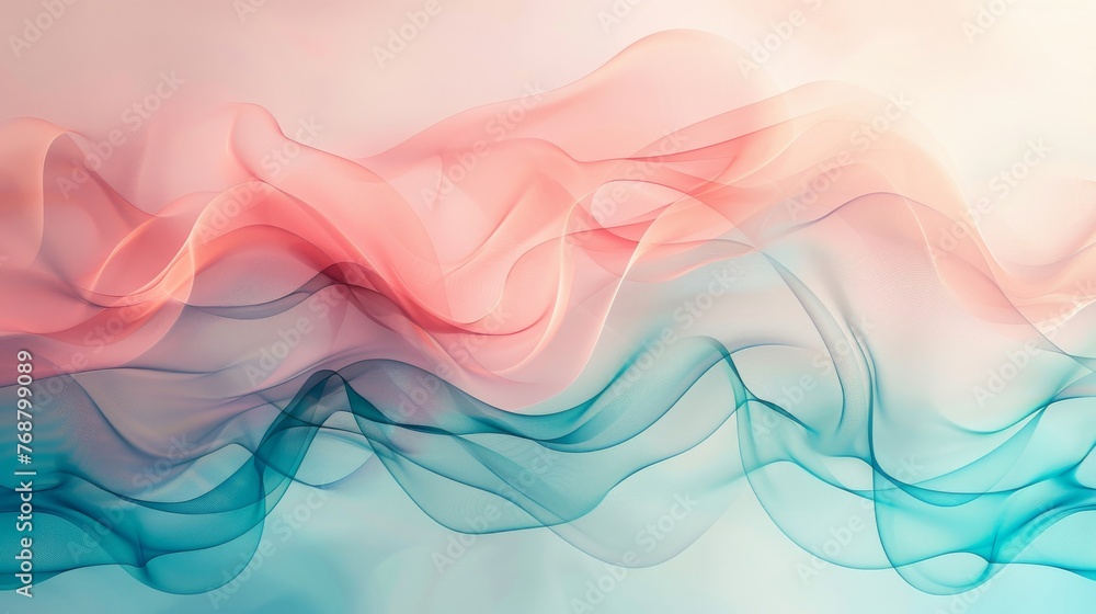 split background featuring soft pink and pale turquoise tones, with ...