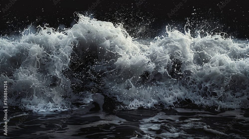 Oceanic Scenes with Salt Textures: Blend photographs of the ocean with ...