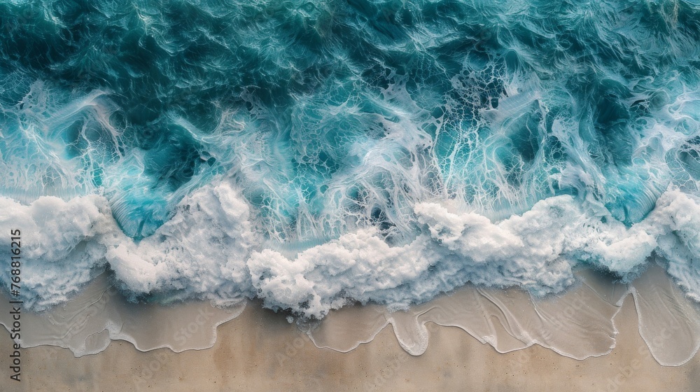 Oceanic Scenes with Salt Textures: Blend photographs of the ocean with ...