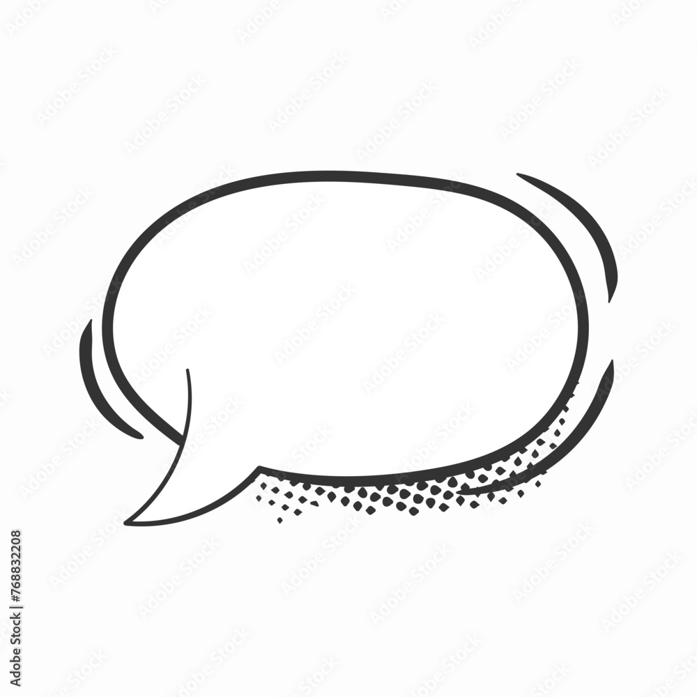 Big set of cartoon, comic speech bubbles, empty dialogue clouds with ...