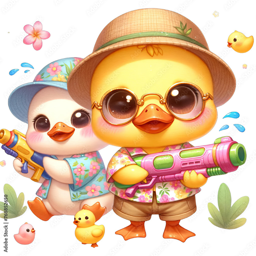 SongKran Duck, SongKran Clipart, SongKran Festival, Thailand Festival ...