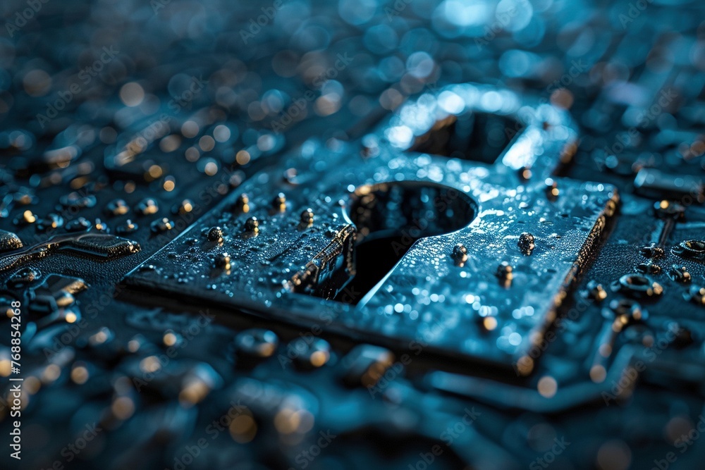 Engage viewers with a powerful visual depiction of data security ...