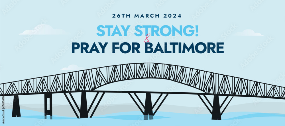 Baltimore bridge collapse on 26th March 2024, Pray for Baltimore people ...