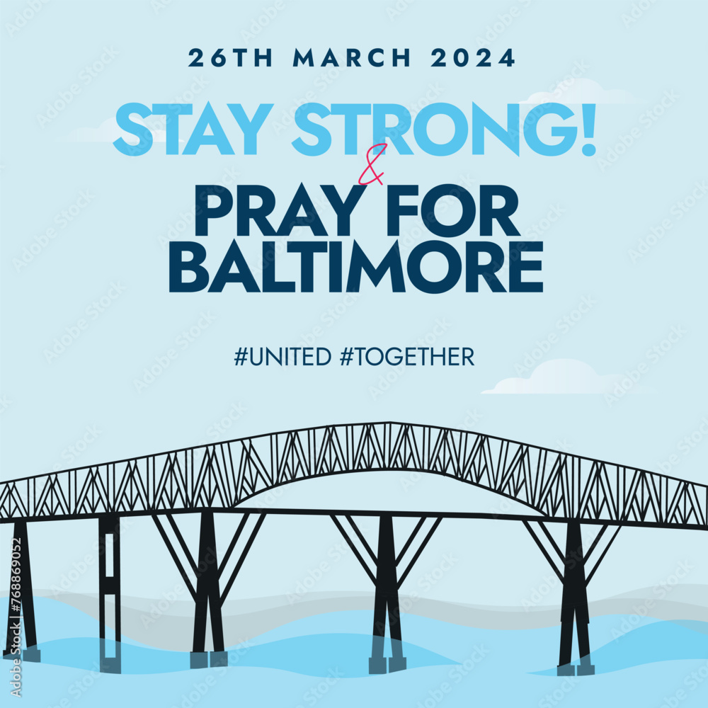 Baltimore bridge collapse on 26th March 2024, Pray for Baltimore people ...