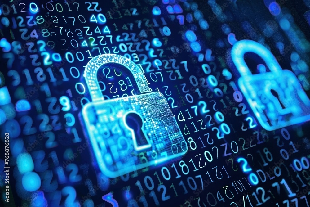 Capture the essence of web security and data protection in a dynamic ...