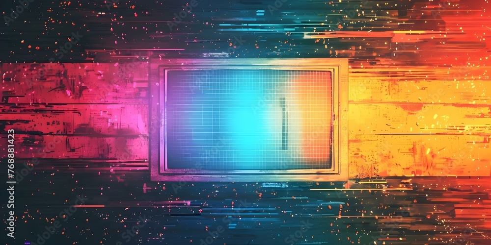 Creating a Pixel Glitch Background Texture with Colorful Retro VHS ...