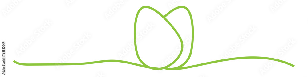 Doodle Easter Eggs line art banner in scribble style hand drawn with ...