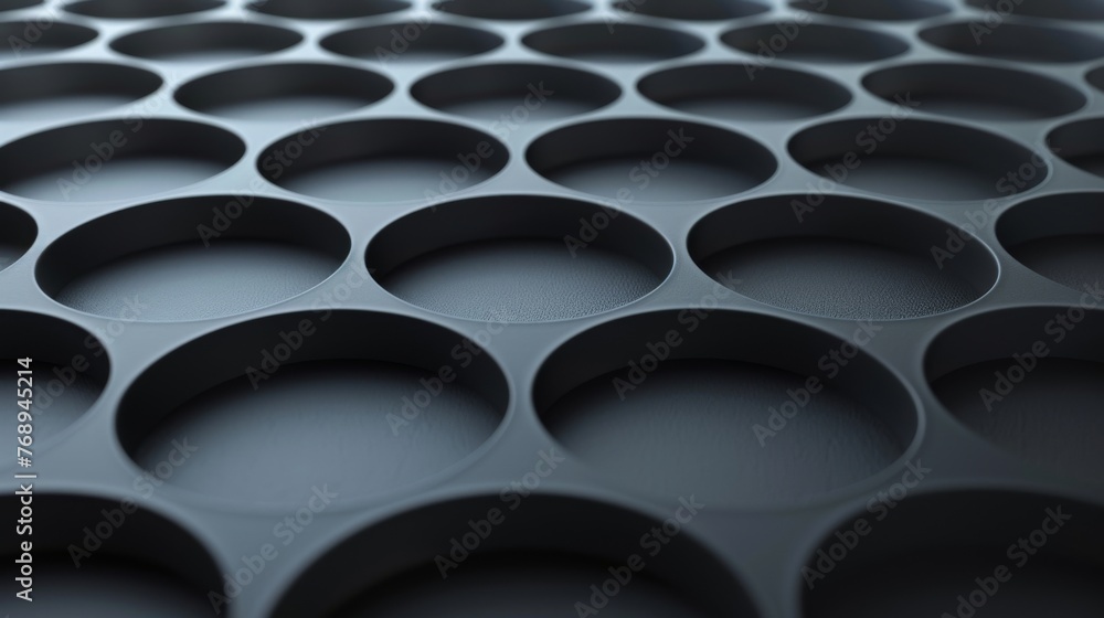 Uniform black circular pattern design for modern art concept. Seamless ...