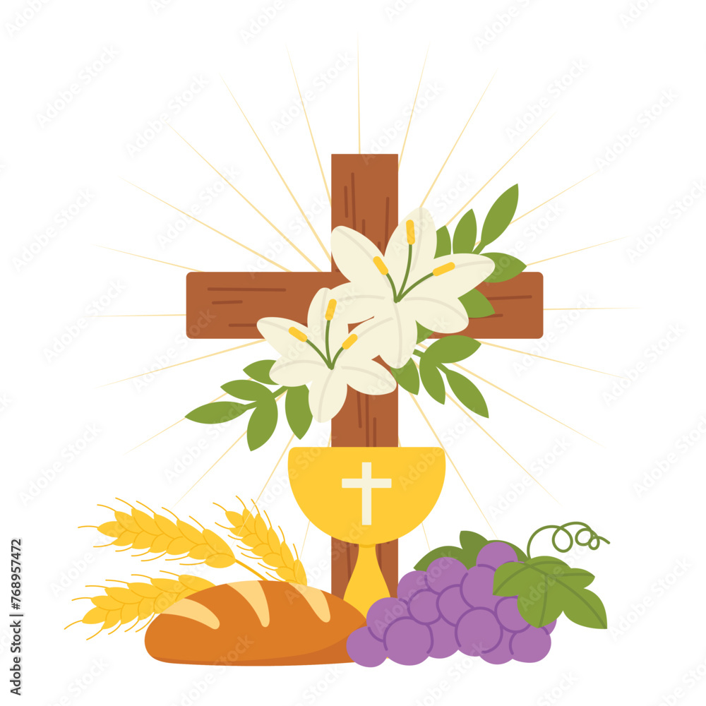 Holy spirit hand drawn background vector. Religious drawing of wooden ...