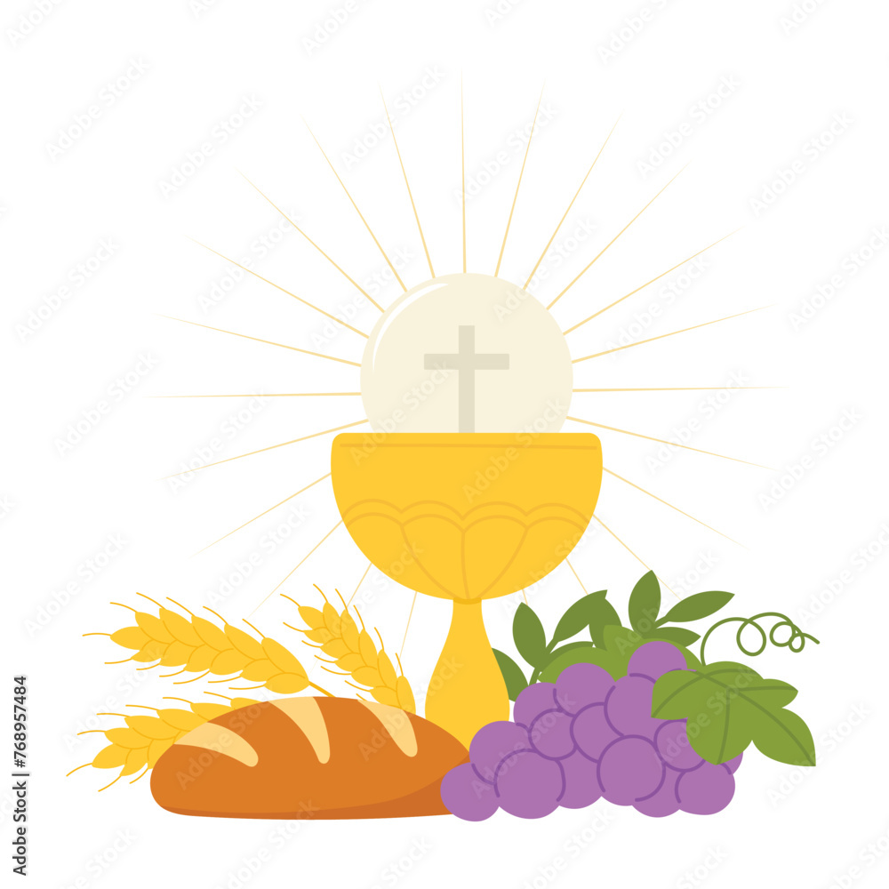 Holy spirit hand drawn background vector. Religious drawing of golden ...