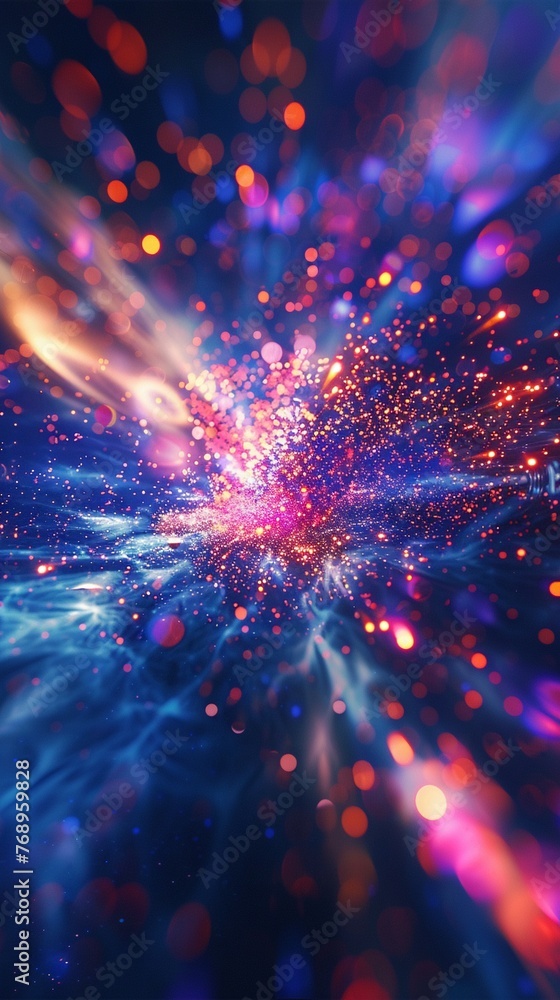 Virtual Particle Collision High-energy particles colliding in a ...