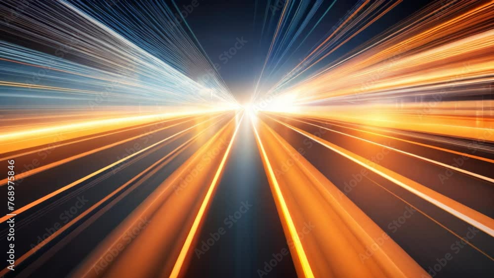 speed motion on the road at night, abstract technology background ...