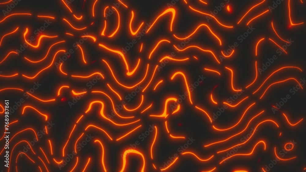 Abstract glossy, wavy liquid animation background. Liquid patterns ...