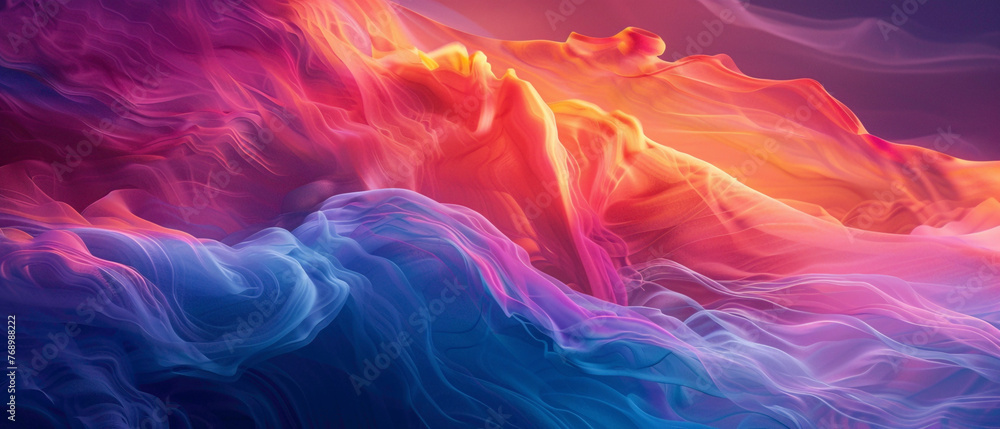 Explore the mesmerizing beauty of a gradient, where colors ebb and flow ...