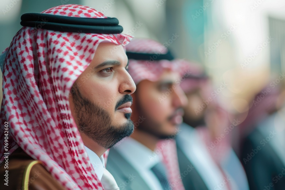 Two men in traditional Arab attire - Two men in traditional Arabic ...