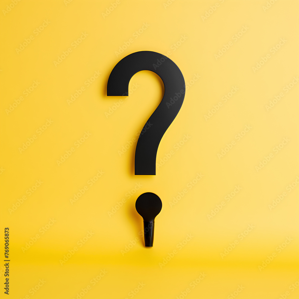 Large question mark, Curiousity and Wonder: Intriguing Image of a ...