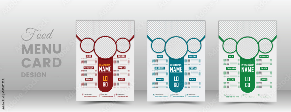 Fast food restaurant vector menu sketch template, Food menu flyer ...