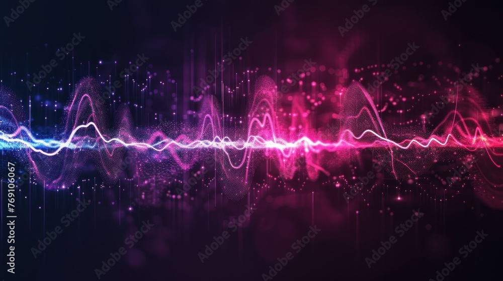 Sound wave . Dynamic vibration wallpaper.frequency modulation Stock ...
