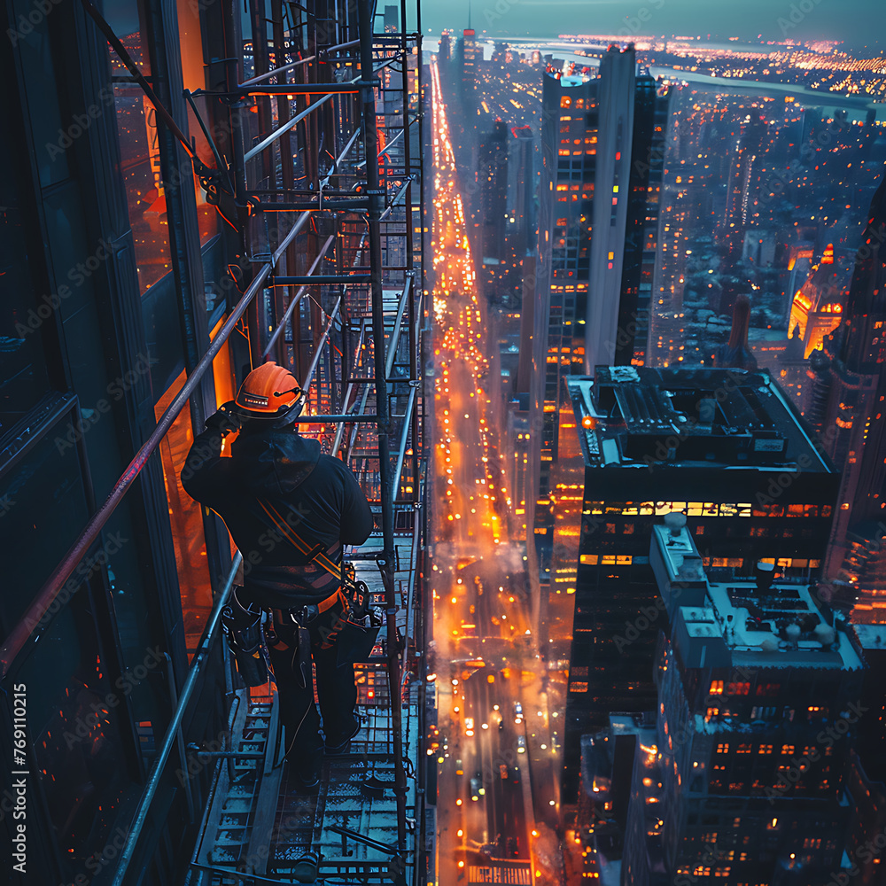 Rise and Build: Construction worker, building , urban development ...