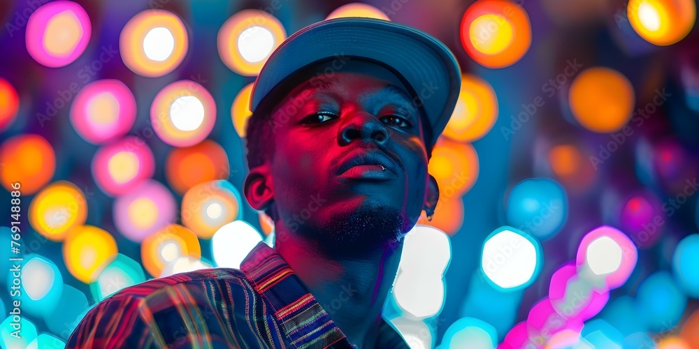 Capturing the Vibrant Energy of an African Rapper in the Dynamic ...