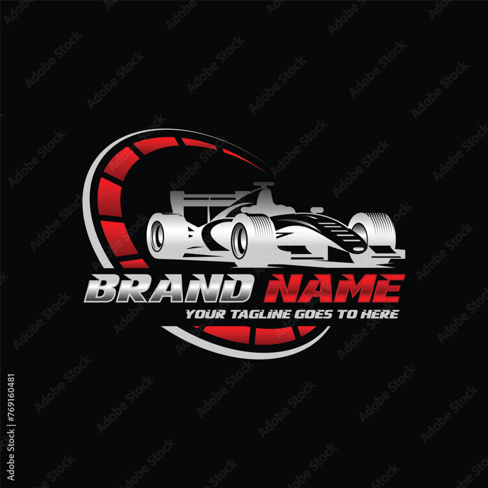 F1 racing car icon logo transport jet sport racing car symbol concept ...