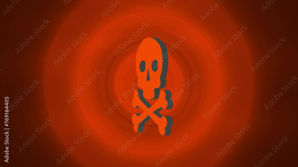 3D Animation rotation of symbol of weapons, army, war, fights, warfare ...