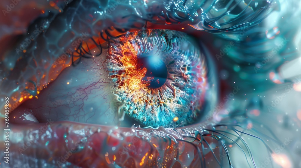 Surrealistic digital art depicted in exquisite close-up reveals ...