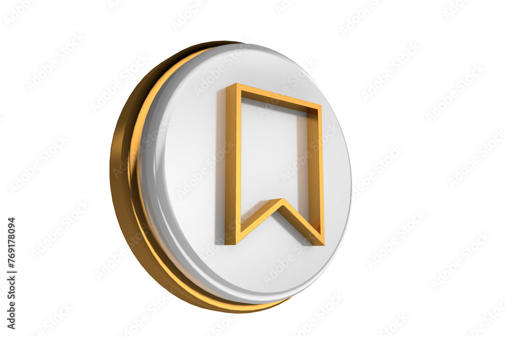 Instagram reaction in 3d rendering shape on transparent background in ...