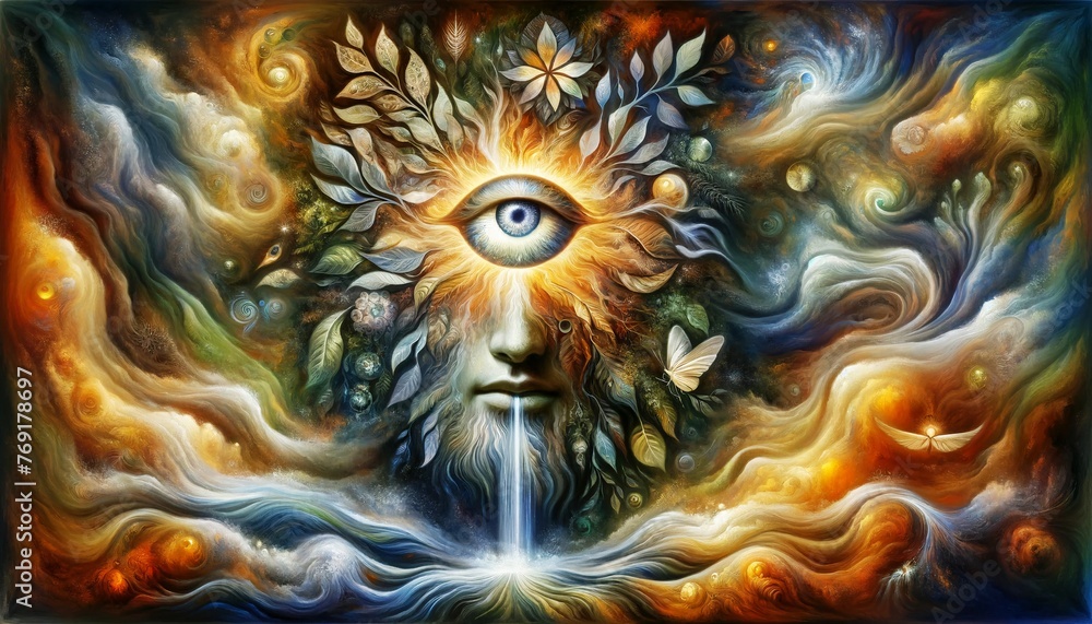 Spiritual awakening concept Infuse the depiction of the mystical third ...