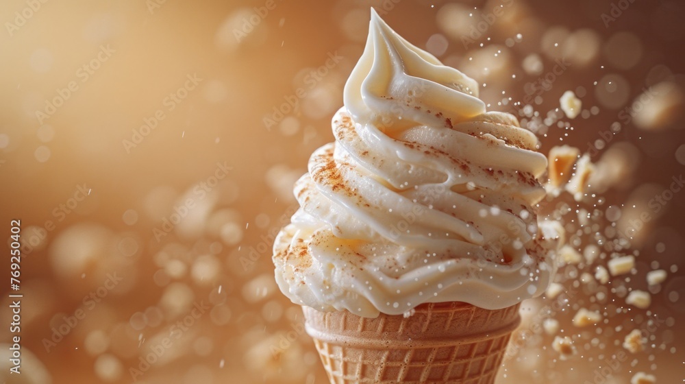 Creamy, cold delight in a cone or cup, ice cream tantalizes taste buds ...