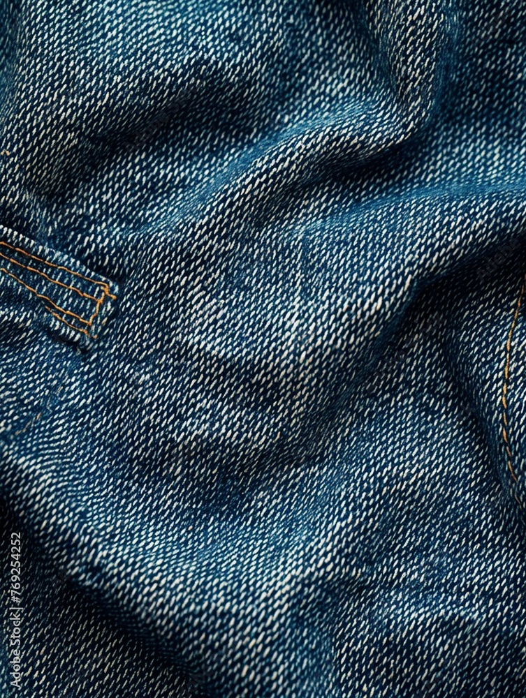 Denim Macro shots of denim fabric, showcasing its rugged texture ...