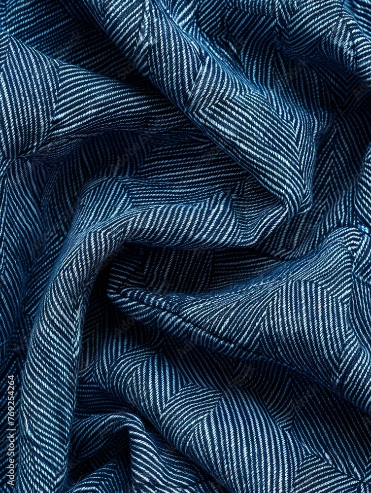 Denim Macro shots of denim fabric, showcasing its rugged texture ...