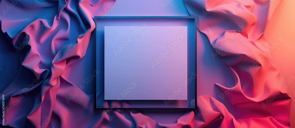 Layout of a Frame Presentation with Creative Simple Square Border ...