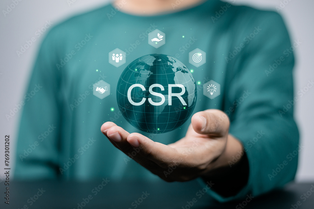CSR, Community Social Responsibility concept. Corporate social ...